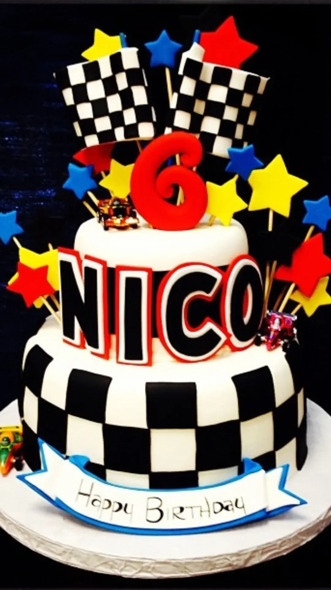 Nascar Cake Decoration Ideas Racing Hot Wheels Image Edible Cake