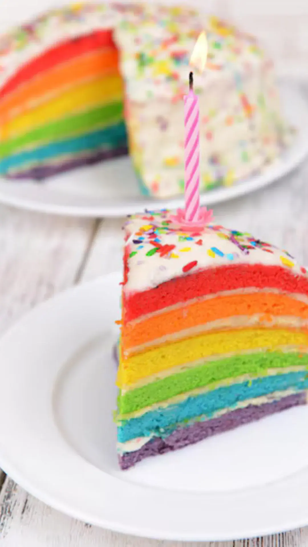 Rainbow Chevron Cake Designs